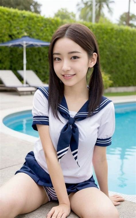 制服水着の美少女たち AIグラビア写真集 AI生成デジタルヴィジョンメディア エロ漫画プール