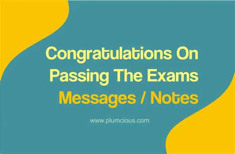 Congratulations For Passing The Board Exam Messages Notes And