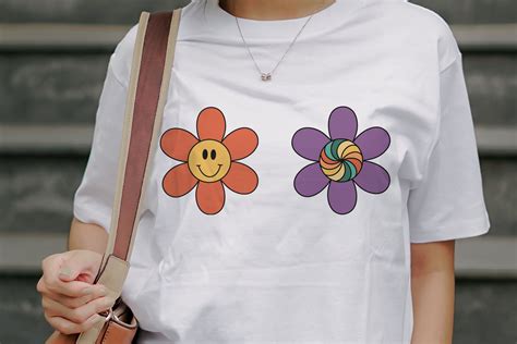 Groovy Flowers SVG PNG EPS By HappyWatercolorShop TheHungryJPEG