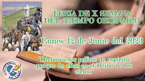 Dichosos los pobres de espíritu porque de ellos es el Reino de los