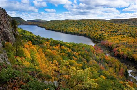 Jezioro Lake of the Clouds Lasy Góry Porcupine Mountains Hrabstwo
