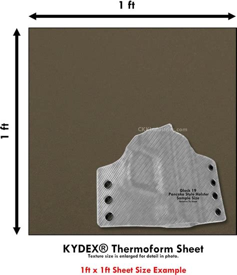 Buy KYDEX Thermoform Sheet P1 Texture 060 Thickness 12in X