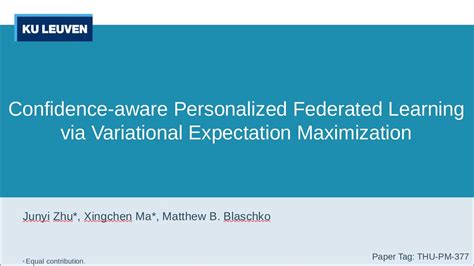 confidence aware personalized federated learning via variational expectation maximization cvpr