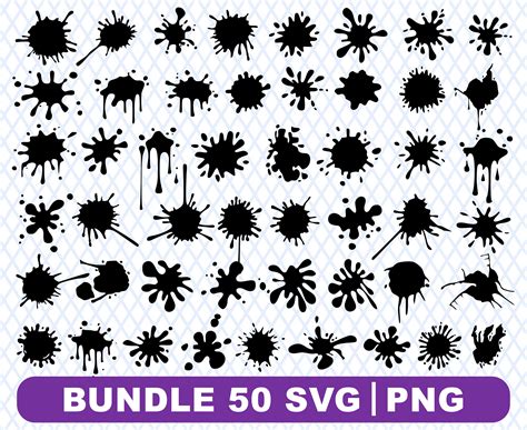 Paint Splatter Svg Splash Paint Splatter Svg Splash Svg Paint Etsy