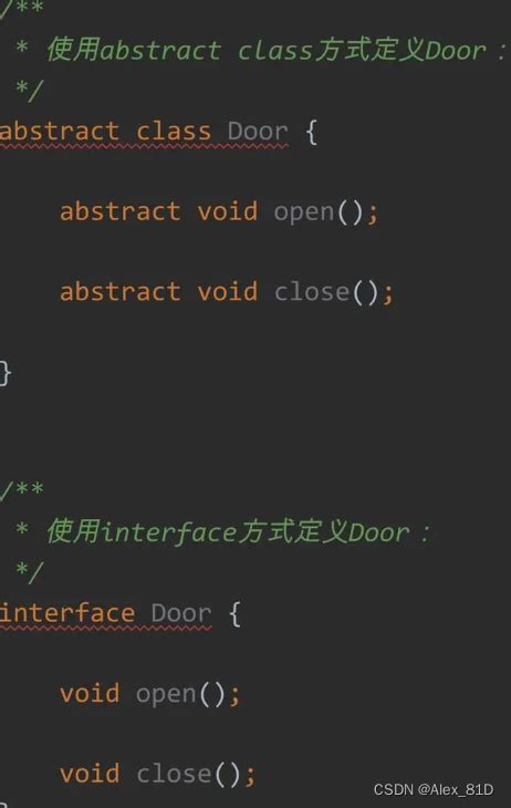 java中的抽象类和接口（abstract class and interface）的区别 java 接口和抽象类 csdn博客