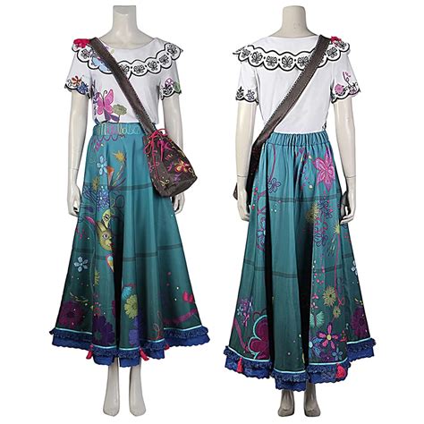 Encanto Cosplay Mirabel Madrigal Costume Fairy Tale Princess Magical