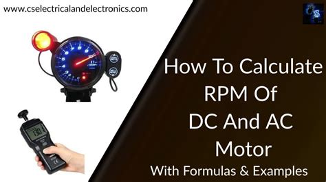 How To Calculate The RPM Of A Motor Global Electronic 57 OFF