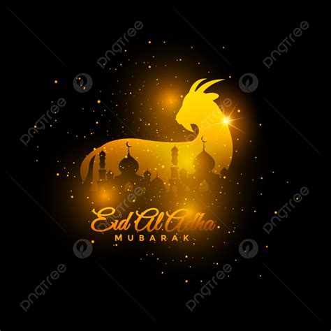 Feliz Festival Eid Al Adha Mubarak Fondo De Mezquita De Cabra Islámica