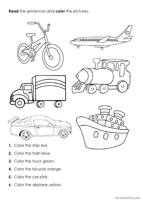 Air Transportation Coloring Pages Preschool Body