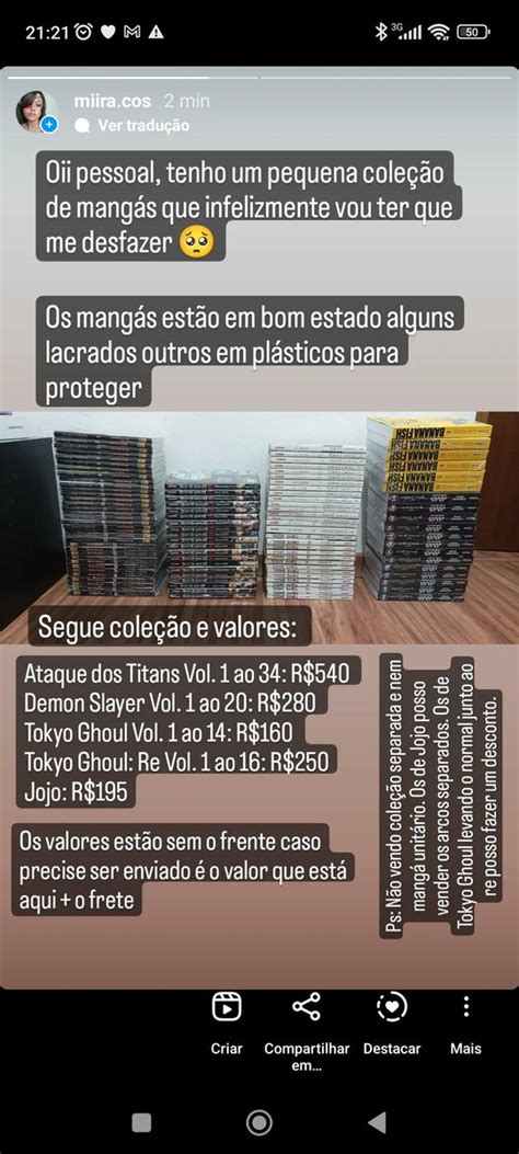 𝒎𝒊𝒊𝒓𝒂 ESTÁ VENDENDO MANGÁS OLHA O FIXADO on Twitter MANGÁS DE