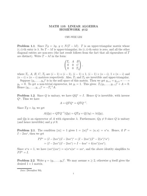 hw12 pdf eigenvalues and eigenvectors functional analysis