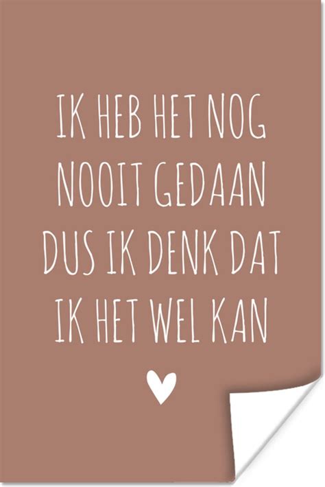 Poster Pippi Langkous Spreuken Quotes Ik Heb Het Nog Nooit Gedaan