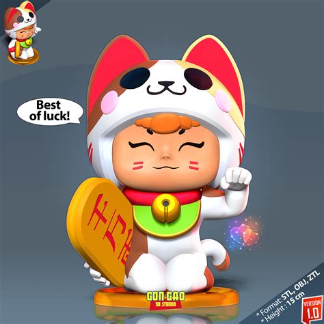 3d File Lucky Cat Neko Bea Brawl Stars 🐱・3d Print Object To Download・cults