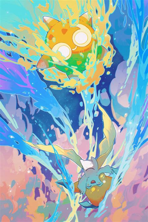 Jirachi And Minior Pokemon Drawn By Wulie Errr Danbooru
