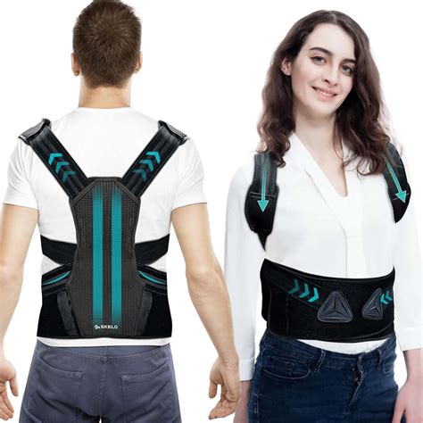 Correcteur De Posture Redresseur De Dos Dorsal Avec 2 Attelles