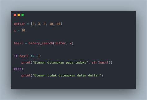 belajar algoritma and struktur data python 07 binary search definition — minarsih tech