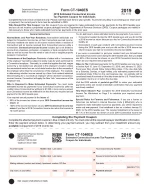 Fillable Online 2019 Form CT DRS CT 1040ES Fill Online Printable