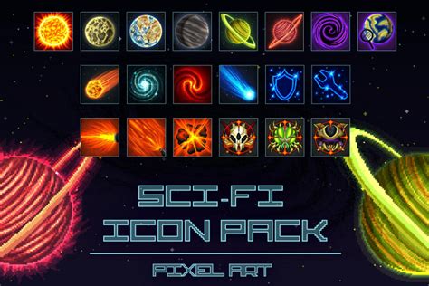 Pixel Art Space Shooter D Tileset Craftpix Net