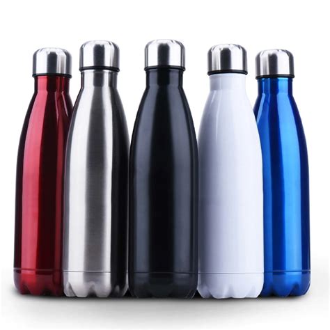 Garrafa Térmica de Inox Parede Dupla 500ml Branca Ekological