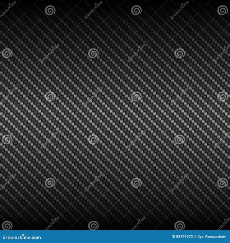 Fundo Preto Da Fibra Do Carbono Do Vetor Ilustração do Vetor