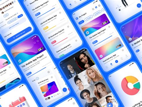Taska Task And Project Management App Ui Kit On Behance Behance