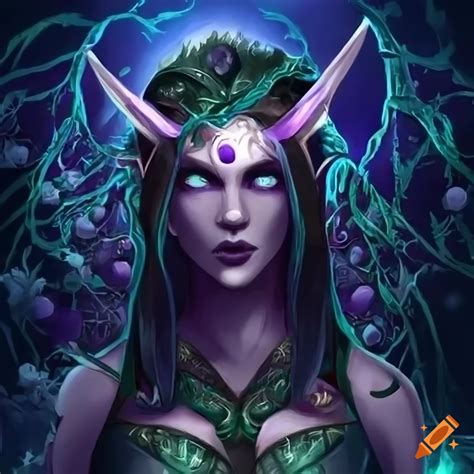 Hyperdetailed Fantasy Artwork Of A Night Elf In A Vine Robe On Craiyon