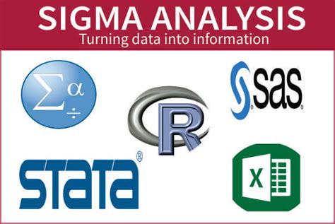 do your statistics and data analysis using spss r sas stata by sigma analysis
