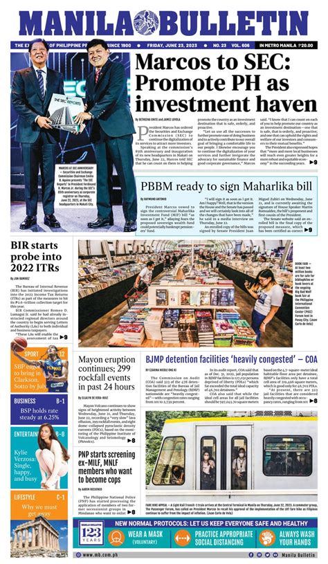 Manila Bulletin June Newspaper Get Your Digital Subscription