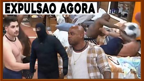 EXPULSÃ0 AGRESSÃ0 OCORRE BLACK ATINGE ROSTO DE LUCAS NINJAS ENTRA EM