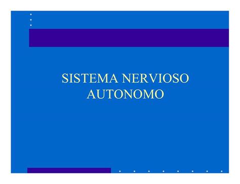Sistema Nervioso Autónomo Enfermería uDocz
