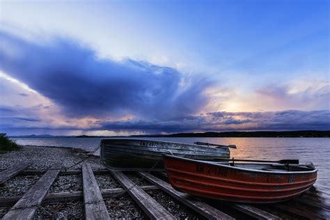 Fond d écran lumière du soleil paysage bateau le coucher du soleil