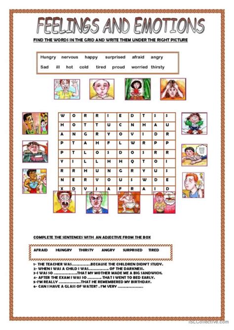 Feelings Emotions English Esl Worksheets Pdf Doc