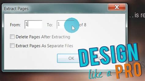 how to extract pdf pages into multiple pdfs youtube