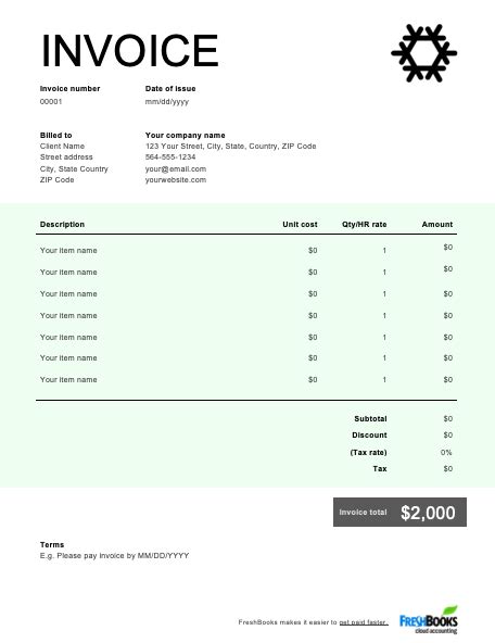 Free Ac Repair Invoice Template Maker For Ac Repair Invoice Template