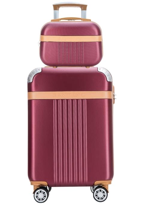 Kit Mala Viagem Bordo 10kg e Frasqueira Multiuso Rígida Bordô Compre