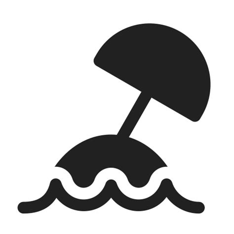 Strand Gevuld Pictogram In Fluent Solid 20px