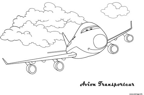 Coloriage Avion 81 Dessin Avion à imprimer