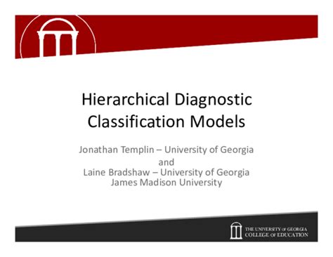 pdf hierarchical diagnostic classification models jonathan templin