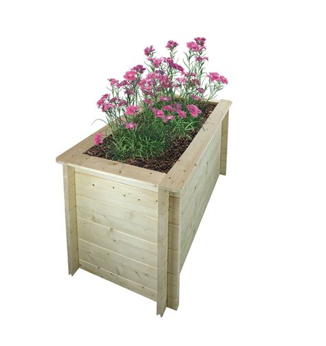 Plate bande Surélevée En Bois 118x58xh57 Cm Bois Massif Pin épicéa