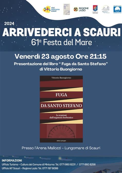 Comunicato Stampa 14 08 2024 Il 23 Agosto A Scauri La Presentazione