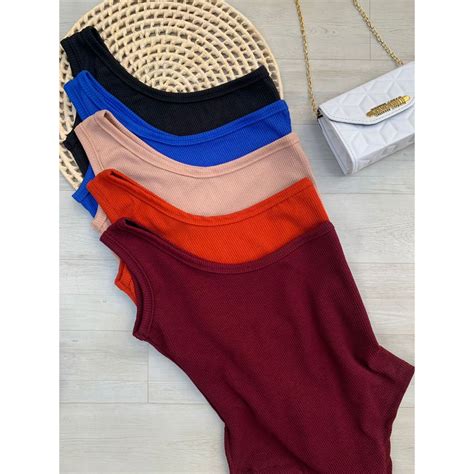 Body Feminino Mula Manca Um Ombro S Moda Blogueira Ver O Shopee