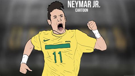 Neymar Cartoon Wallpapers Wallpaper Cave
