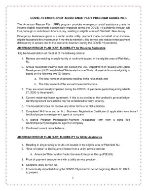 Fillable Online Emergency Rental Assistance ProgramU S Department Of