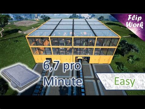 Satisfactory simple verstärkte Eisenplatten Fabrik Tutorial YouTube
