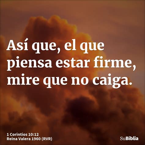 1 Corintios 10 12 Su Biblia