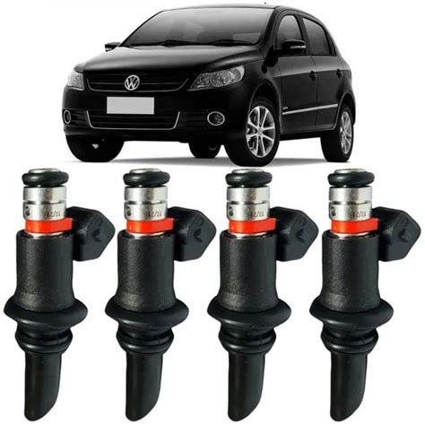 Jogo Kit 4 Bicos Injetores Gol G5 1 0 1 6 MPI Flex VW IWP176 MECA