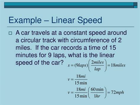 ppt linear and angular speeds 3 3 powerpoint presentation free download id 5664058