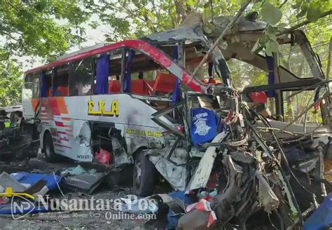 Ini Data Tabrakan Maut Bus Sugeng Rahayu Vs Eka Di Ngawi Nusantara Pos