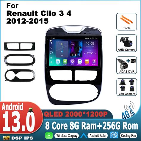 Android 13 Voor Renault Clio 4 Zoe 2012 2015 Auto Apple Carplay Radio