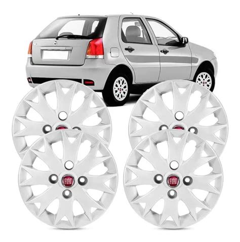 Calota Aro Palio Fire Emblema Resinado Fiat